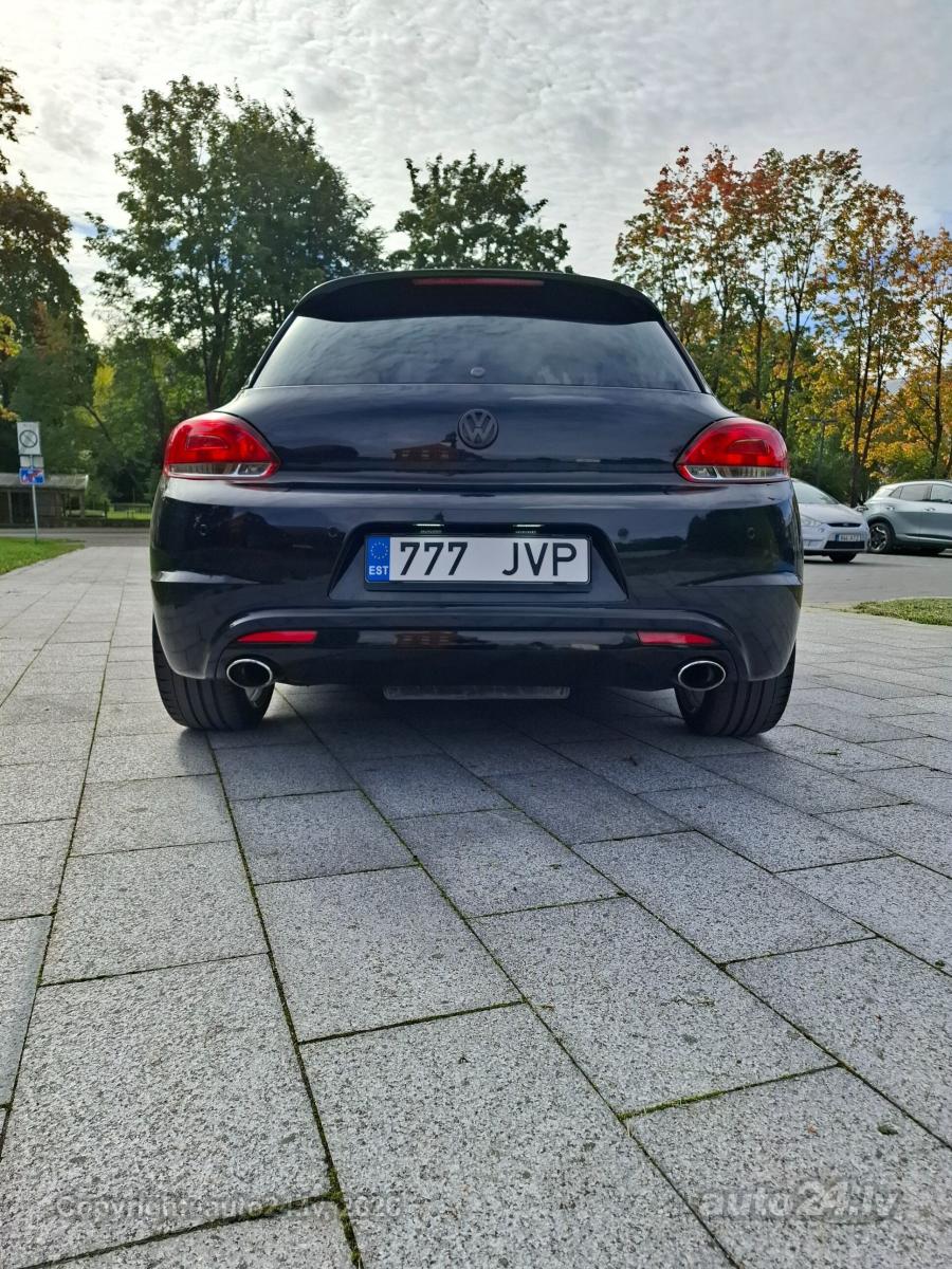 Black Volkswagen Scirocco 2009 in Tallinn, with an engine capacity of 2.00 L and mileage of 345 thousand km for 6700 €, photo 6 on AUTOMOTO.COM.LV