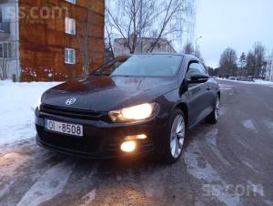 Melns Volkswagen Scirocco 2010 Rīga, ar dzinēja tilpumu 2.00 L un nobraukumu 332 tūkst. km par 5200 €, foto  vietnē AUTOMOTO.COM.LV