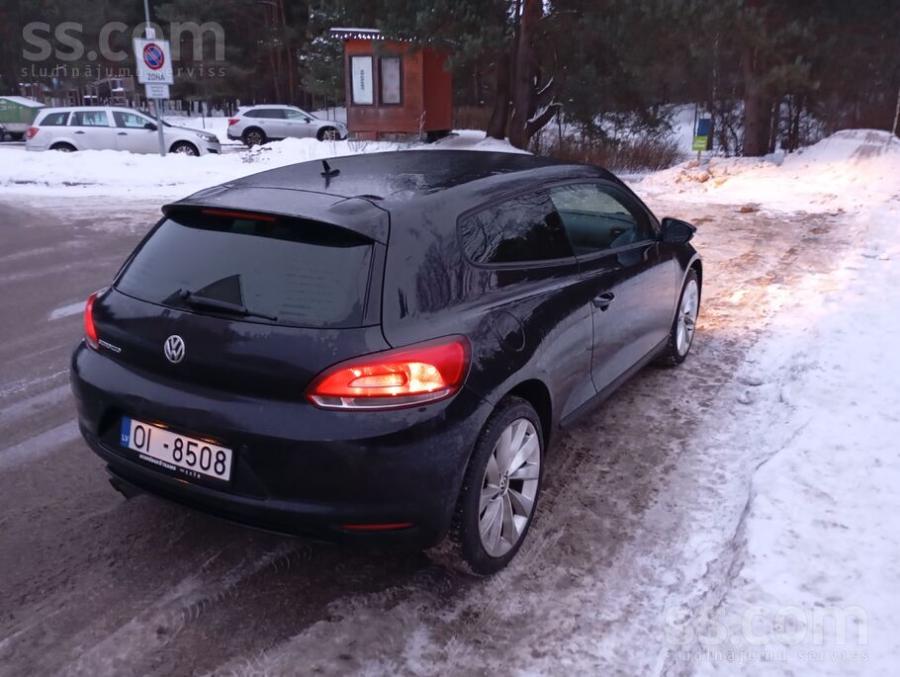 Black Volkswagen Scirocco 2010 in Riga, with an engine capacity of 2.00 L and mileage of 332 thousand km for 5200 €, photo 5 on AUTOMOTO.COM.LV