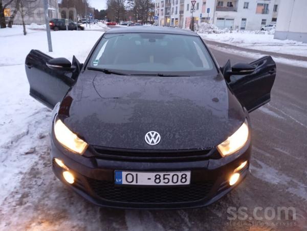 Black Volkswagen Scirocco 2010 in Riga, with an engine capacity of 2.00 L and mileage of 332 thousand km for 5200 €, photo 6 on AUTOMOTO.COM.LV
