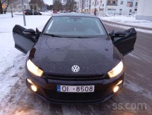 Black Volkswagen Scirocco 2010 in Riga, with an engine capacity of 2.00 L and mileage of 332 thousand km for 5200 €, photo 6 on AUTOMOTO.COM.LV