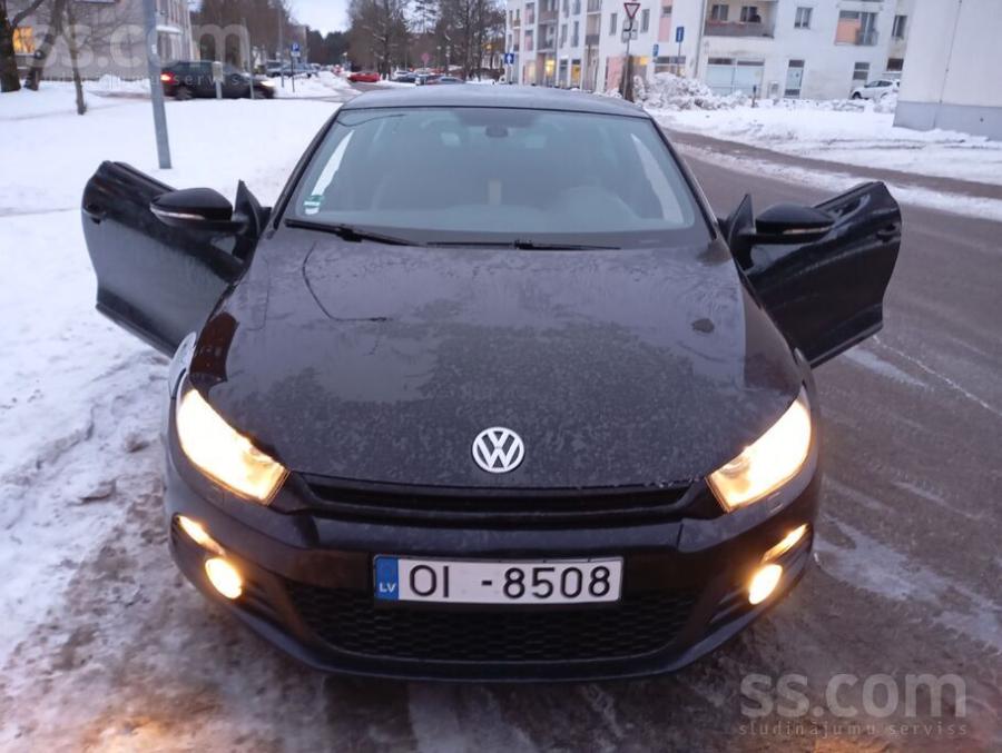 Black Volkswagen Scirocco 2010 in Riga, with an engine capacity of 2.00 L and mileage of 332 thousand km for 5200 €, photo 6 on AUTOMOTO.COM.LV