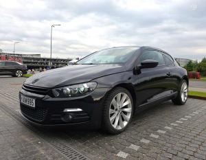 Black Volkswagen Scirocco 2010 in Kaunas, with an engine capacity of 1.39 L and mileage of 158 thousand km for 6550 €, photo 3 on AUTOMOTO.COM.LV