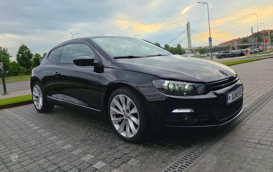 Black Volkswagen Scirocco 2010 in Kaunas, with an engine capacity of 1.39 L and mileage of 158 thousand km for 6550 €, photo 10 on AUTOMOTO.COM.LV