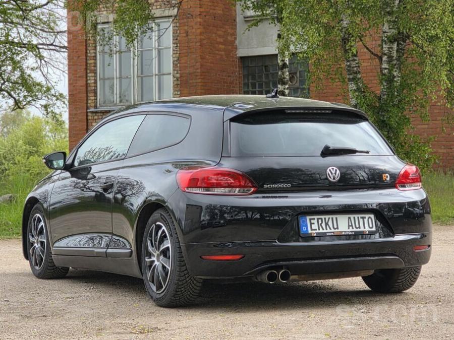 Black Volkswagen Scirocco 2008 in Liepaja, with an engine capacity of 1.40 L and mileage of 290 thousand km for 5490 €, photo 5 on AUTOMOTO.COM.LV