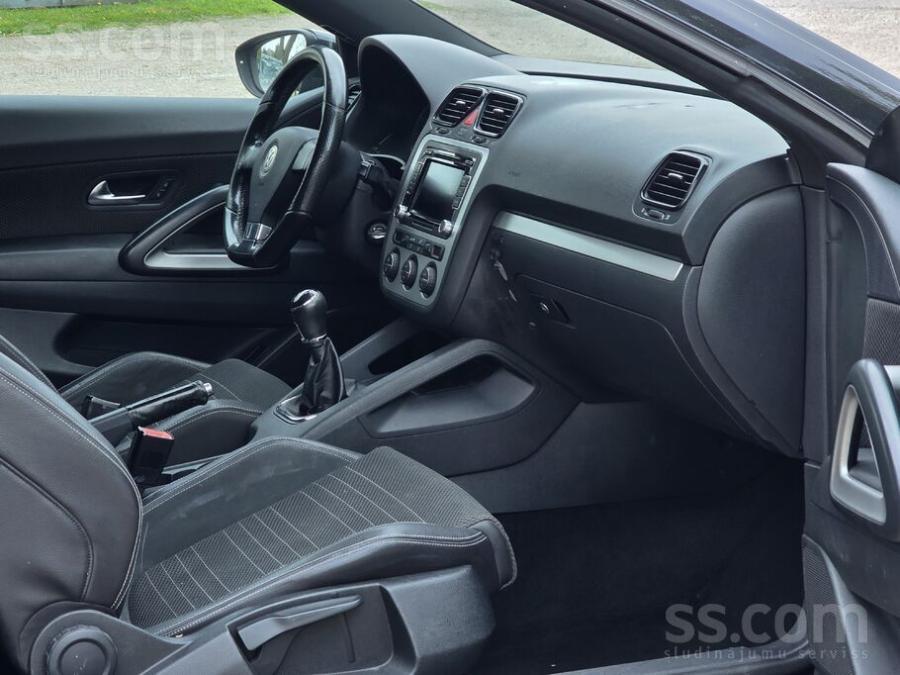 Black Volkswagen Scirocco 2008 in Liepaja, with an engine capacity of 1.40 L and mileage of 290 thousand km for 5490 €, photo 9 on AUTOMOTO.COM.LV