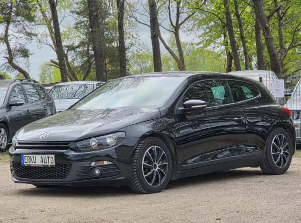 Black Volkswagen Scirocco 2008 in Grobiņa, with an engine capacity of 1.40 L and mileage of 290 thousand km for 5490 €, photo 3 on AUTOMOTO.COM.LV