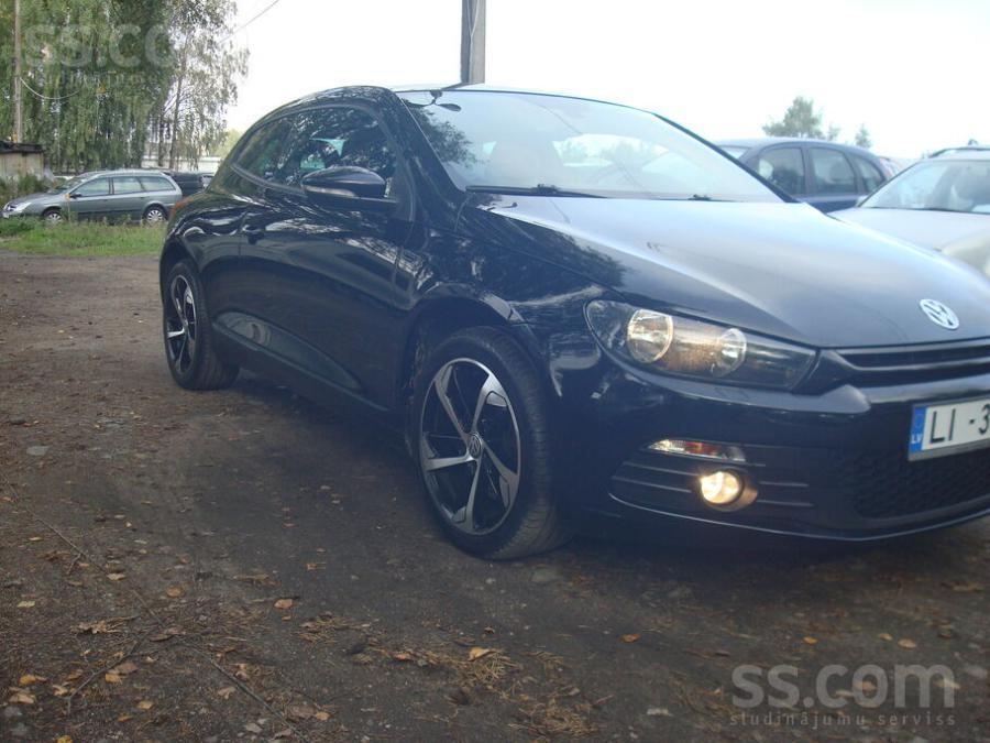 Black Volkswagen Scirocco 2009 in Riga, with an engine capacity of 1.40 L and mileage of 260 thousand km for 4900 €, photo 2 on AUTOMOTO.COM.LV