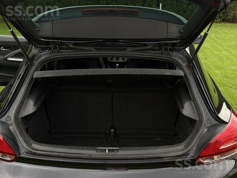 Black Volkswagen Scirocco 2009 in Riga, with an engine capacity of 2.00 L and mileage of 300 thousand km for 5200 €, photo 12 on AUTOMOTO.COM.LV