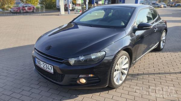 Black Volkswagen Scirocco 2010 in Riga, with an engine capacity of 2.00 L and mileage of 323 thousand km for 8500 €, photo 1 on AUTOMOTO.COM.LV