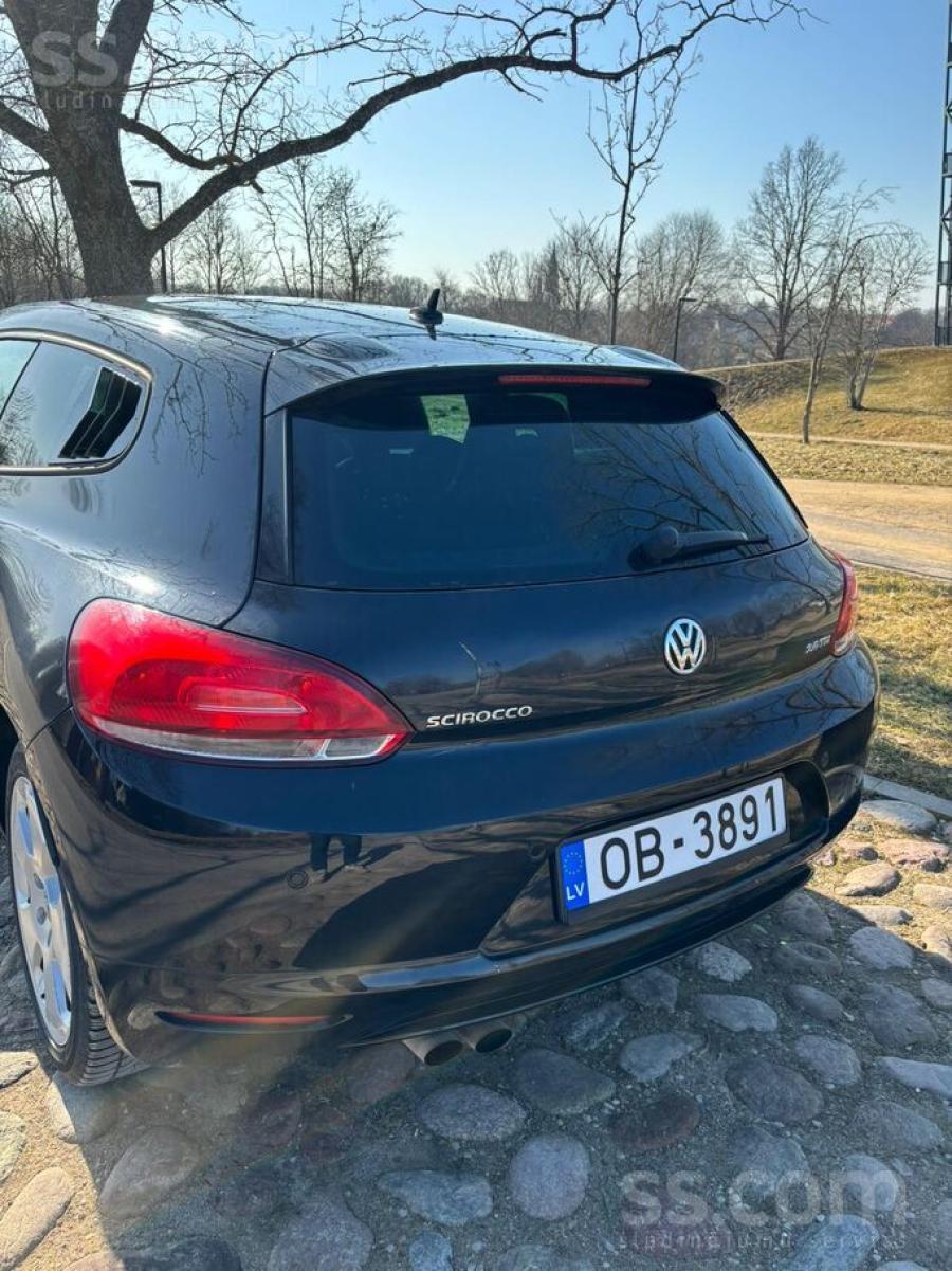 Melns Volkswagen Scirocco 2010 Kuldīga, ar dzinēja tilpumu 2.00 L un nobraukumu 310 tūkst. km par 4650 €, foto 5 vietnē AUTOMOTO.COM.LV