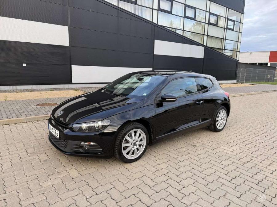 Black Volkswagen Scirocco 2011 in Panevezys, with an engine capacity of 1.39 L and mileage of 185 thousand km for 5600 €, photo 1 on AUTOMOTO.COM.LV