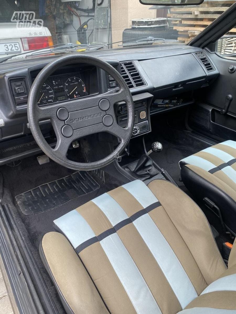 Brown Volkswagen Scirocco 1987 in Kaunas, with an engine capacity of 1.80 L and mileage of 191 thousand km for 4500 €, photo 12 on AUTOMOTO.COM.LV