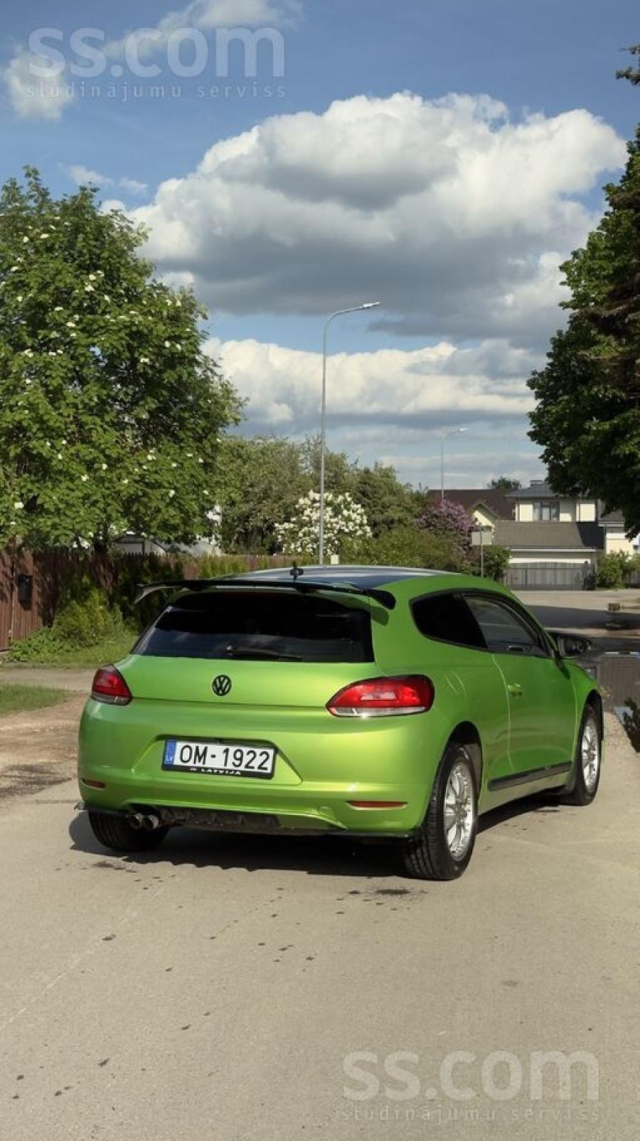 Zaļš Volkswagen Scirocco 2009 Rīga, ar dzinēja tilpumu 1.40 L un nobraukumu 196 tūkst. km par 5000 €, foto 4 vietnē AUTOMOTO.COM.LV