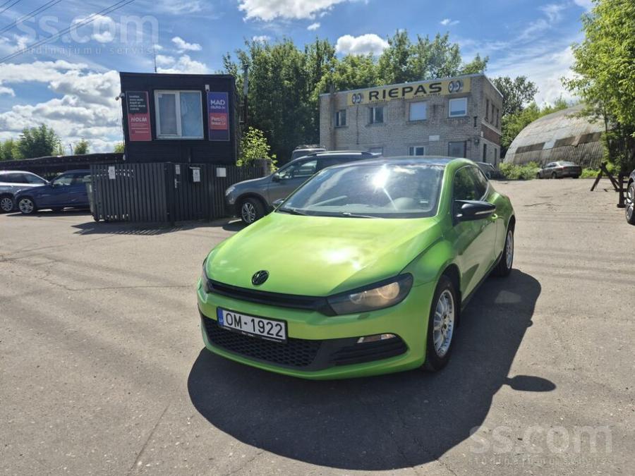 Green Volkswagen Scirocco 2009 in Riga, with an engine capacity of 1.40 L and mileage of 196 thousand km for 5990 €, photo 1 on AUTOMOTO.COM.LV