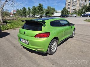 Green Volkswagen Scirocco 2009 in Riga, with an engine capacity of 1.40 L and mileage of 196 thousand km for 5990 €, photo 7 on AUTOMOTO.COM.LV