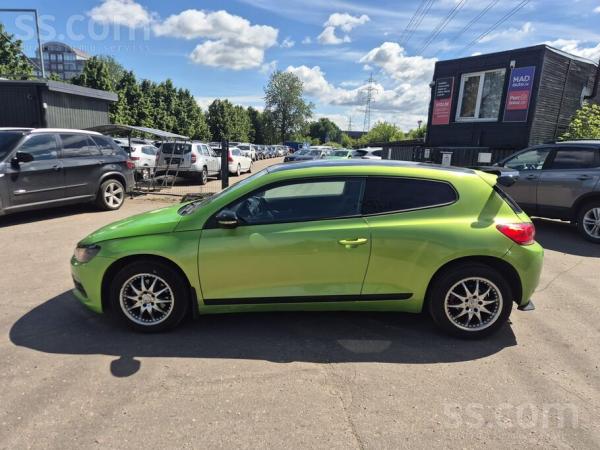 Green Volkswagen Scirocco 2009 in Riga, with an engine capacity of 1.40 L and mileage of 196 thousand km for 5990 €, photo 9 on AUTOMOTO.COM.LV