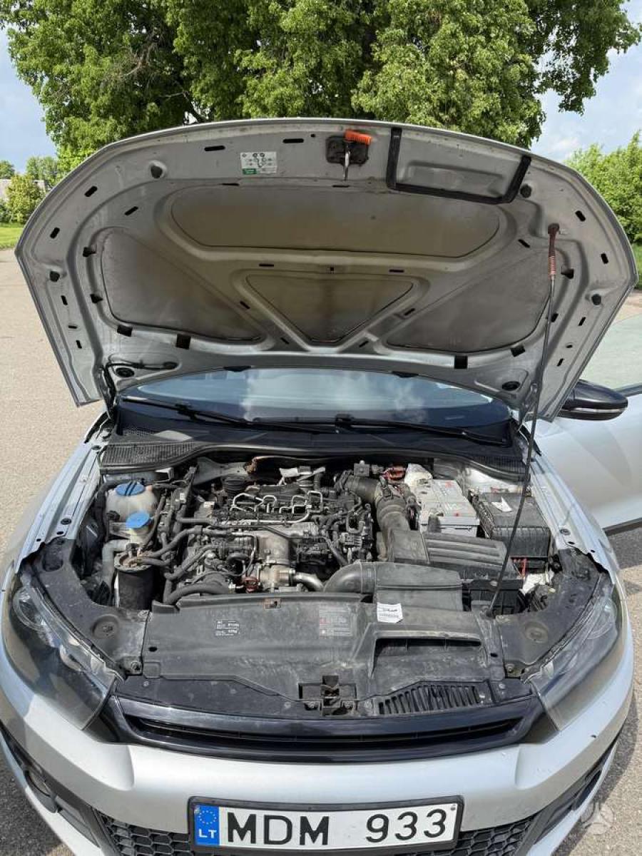 Grey Volkswagen Scirocco 2009 in Trakai, with an engine capacity of 2.00 L and mileage of 328 thousand km for 3500 €, photo 16 on AUTOMOTO.COM.LV