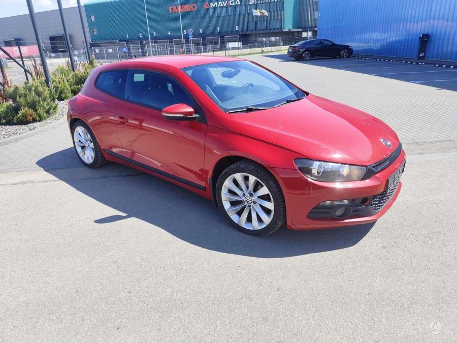 Red Volkswagen Scirocco 2009 in Klaipeda, with an engine capacity of 1.40 L and mileage of 115 thousand km for 3000 €, photo 1 on AUTOMOTO.COM.LV