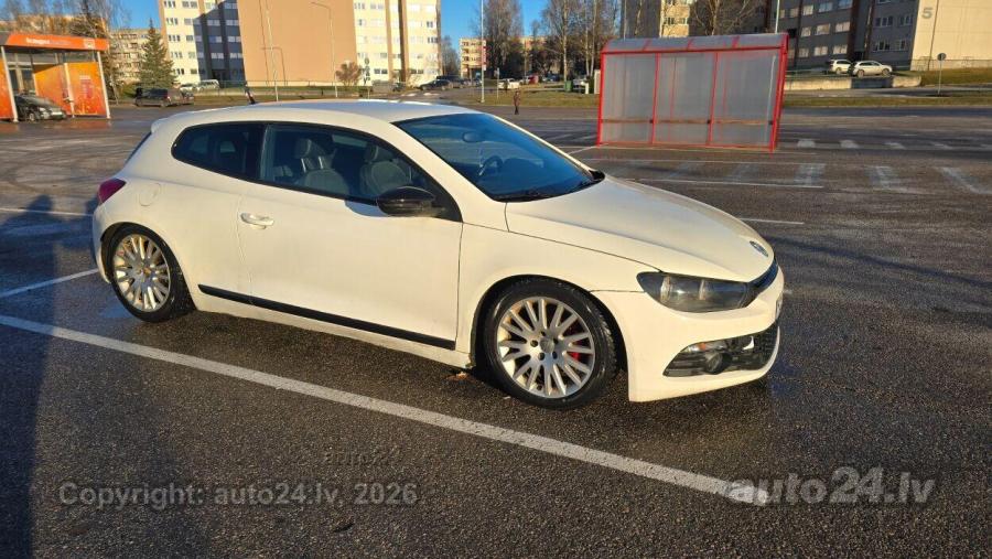 White Volkswagen Scirocco 2009 in Tallinn, with an engine capacity of 2.00 L and mileage of 288 thousand km for 4500 €, photo 2 on AUTOMOTO.COM.LV