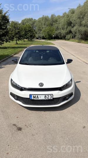 Balts Volkswagen Scirocco 2009 Rīga, ar dzinēja tilpumu 1.40 L un nobraukumu 188 tūkst. km par 5400 €, foto  vietnē AUTOMOTO.COM.LV