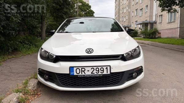 White Volkswagen Scirocco 2009 in Riga, with an engine capacity of 1.40 L and mileage of 188 thousand km for 5000 €, photo 1 on AUTOMOTO.COM.LV