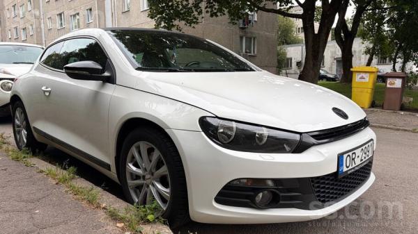 White Volkswagen Scirocco 2009 in Riga, with an engine capacity of 1.40 L and mileage of 188 thousand km for 5000 €, photo 2 on AUTOMOTO.COM.LV