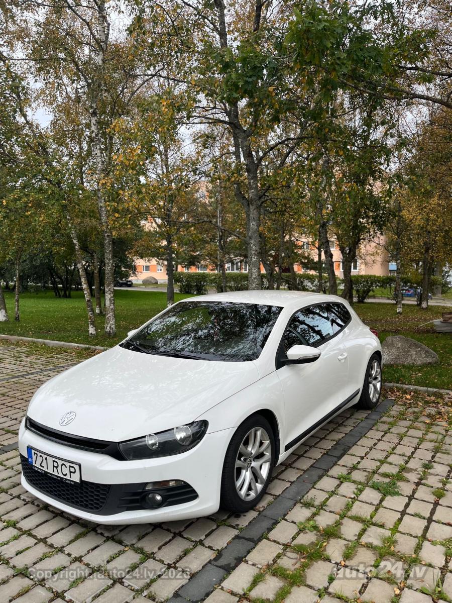 White Volkswagen Scirocco 2009 in Tallinn, with an engine capacity of 2.00 L and mileage of 406 thousand km for 4999 €, photo 1 on AUTOMOTO.COM.LV