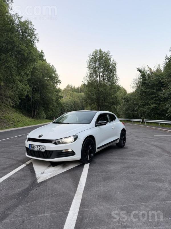 White Volkswagen Scirocco 2010 in Riga, with an engine capacity of 1.40 L and mileage of 253 thousand km for 5800 €, photo 1 on AUTOMOTO.COM.LV