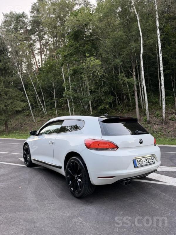 White Volkswagen Scirocco 2010 in Riga, with an engine capacity of 1.40 L and mileage of 253 thousand km for 5800 €, photo 3 on AUTOMOTO.COM.LV