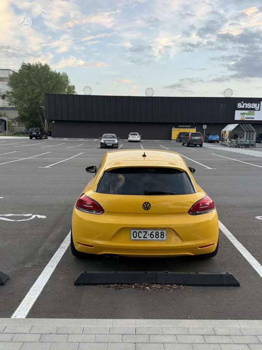 Dzeltens Volkswagen Scirocco 2010 Kauņa, ar dzinēja tilpumu 2.00 L un nobraukumu 314 tūkst. km par 4800 €, foto 5 vietnē AUTOMOTO.COM.LV