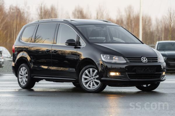 Black Volkswagen Sharan 2012 in Jelgava, with an engine capacity of 2.00 L and mileage of 0 thousand km for 8500 €, photo 4 on AUTOMOTO.COM.LV