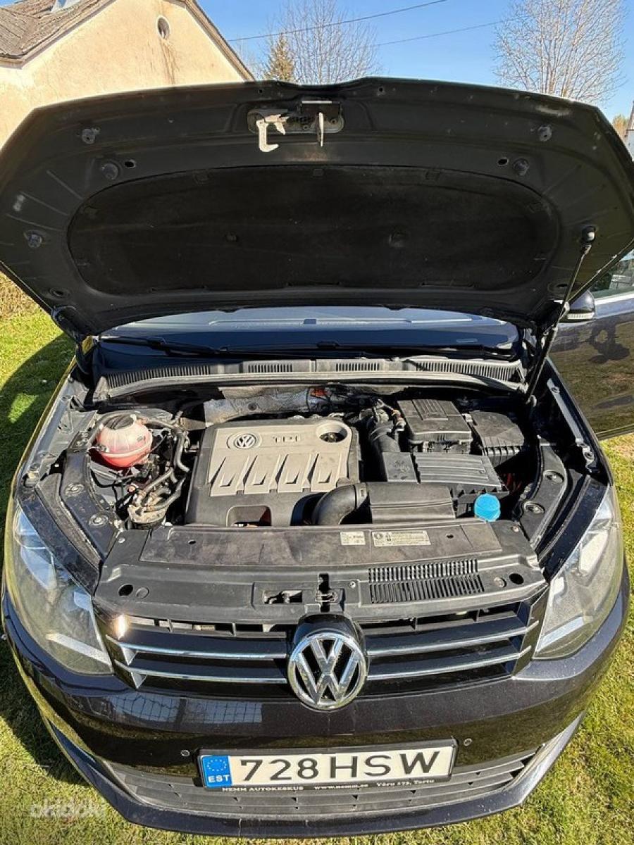 Black Volkswagen Sharan 2011 in Kohtla-Jarve, with an engine capacity of 2.00 L and mileage of 282 thousand km for 9690 €, photo 14 on AUTOMOTO.COM.LV
