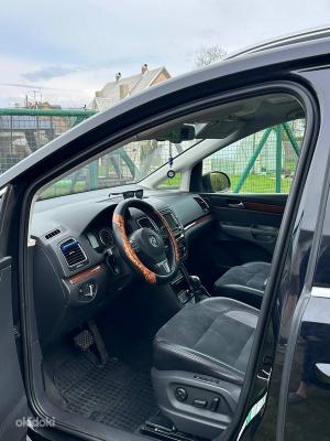 Black Volkswagen Sharan 2011 in Kohtla-Jarve, with an engine capacity of 2.00 L and mileage of 282 thousand km for 9690 €, photo 21 on AUTOMOTO.COM.LV