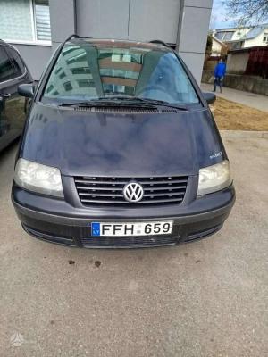 Black Volkswagen Sharan 2000 in Jonava, with an engine capacity of 1.90 L and mileage of 390 thousand km for 1200 €, photo  on AUTOMOTO.COM.LV