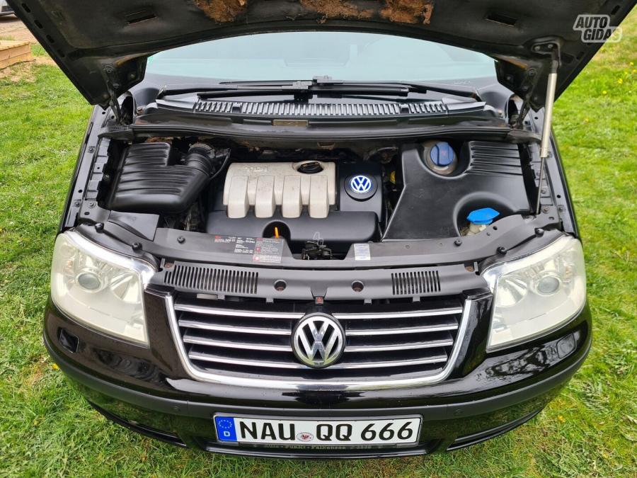 Black Volkswagen Sharan 2003 in Klaipeda, with an engine capacity of 1.90 L and mileage of 315 thousand km for 2699 €, photo 27 on AUTOMOTO.COM.LV