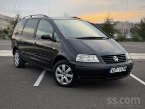 Black Volkswagen Sharan 2003 in Jelgava, with an engine capacity of 1.90 L and mileage of 352 thousand km for 3250 €, photo 1 on AUTOMOTO.COM.LV