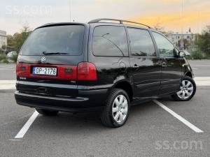 Black Volkswagen Sharan 2003 in Jelgava, with an engine capacity of 1.90 L and mileage of 352 thousand km for 3250 €, photo 13 on AUTOMOTO.COM.LV