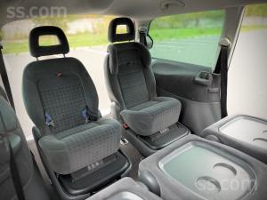 Black Volkswagen Sharan 2003 in Jelgava, with an engine capacity of 1.90 L and mileage of 352 thousand km for 3250 €, photo 21 on AUTOMOTO.COM.LV
