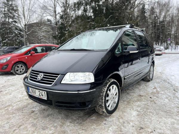 Black Volkswagen Sharan 2005 in Vilnius, with an engine capacity of 1.90 L and mileage of 337 thousand km for 2450 €, photo 1 on AUTOMOTO.COM.LV