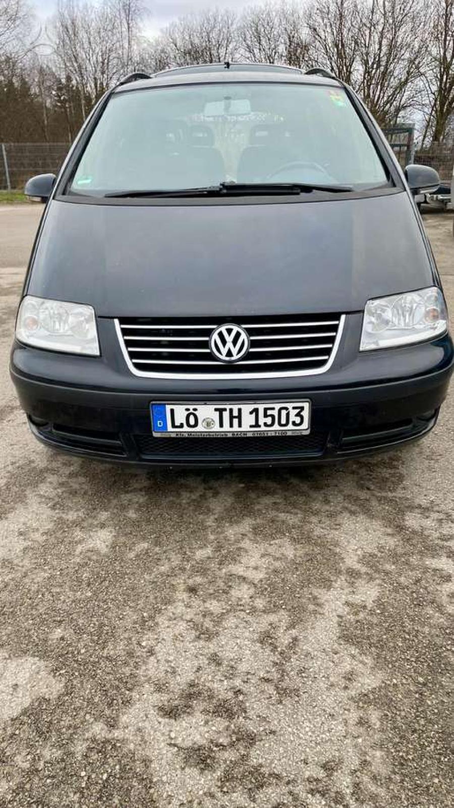 Black Volkswagen Sharan 2006 in Telschi, with an engine capacity of 1.97 L and mileage of 247 thousand km for 2900 €, photo 1 on AUTOMOTO.COM.LV