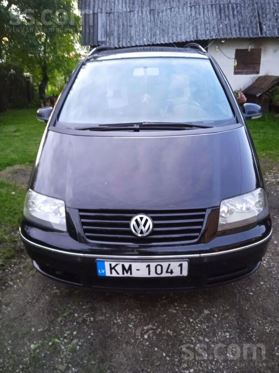 Black Volkswagen Sharan 2006 in Kuldiga, with an engine capacity of 2.00 L and mileage of 332 thousand km for 1200 €, photo 6 on AUTOMOTO.COM.LV