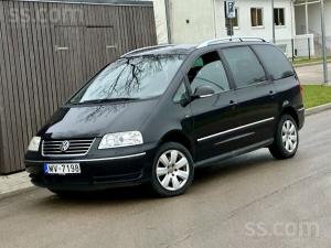 Black Volkswagen Sharan 2007 in Jelgava, with an engine capacity of 2.00 L and mileage of 437 thousand km for 2500 €, photo 3 on AUTOMOTO.COM.LV
