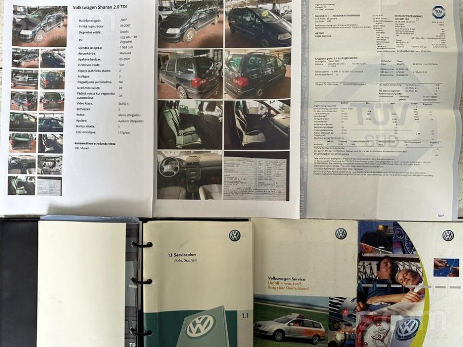 Melns Volkswagen Sharan 2007 Rīga, ar dzinēja tilpumu 2.00 L un nobraukumu 330 tūkst. km par 4200 €, foto 23 vietnē AUTOMOTO.COM.LV