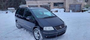 Black Volkswagen Sharan 2008 in Prienai, with an engine capacity of 2.00 L and mileage of 254 thousand km for 4499 €, photo 2 on AUTOMOTO.COM.LV