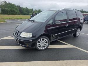 Black Volkswagen Sharan 2008 in Vilnius, with an engine capacity of 1.97 L and mileage of 345 thousand km for 2700 €, photo  on AUTOMOTO.COM.LV