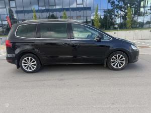 Black Volkswagen Sharan 2010 in Panevezys, with an engine capacity of 1.97 L and mileage of 365 thousand km for 4999 €, photo 8 on AUTOMOTO.COM.LV