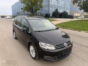 Black Volkswagen Sharan 2010 in Panevezys, with an engine capacity of 1.97 L and mileage of 274 thousand km for 5450 €, photo 5 on AUTOMOTO.COM.LV
