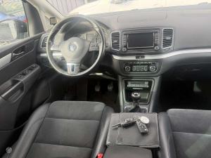 Black Volkswagen Sharan 2010 in Panevezys, with an engine capacity of 1.97 L and mileage of 274 thousand km for 5450 €, photo 14 on AUTOMOTO.COM.LV