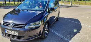 Black Volkswagen Sharan 2011 in Riga, with an engine capacity of 2.00 L and mileage of 331 thousand km for 6000 €, photo 11 on AUTOMOTO.COM.LV